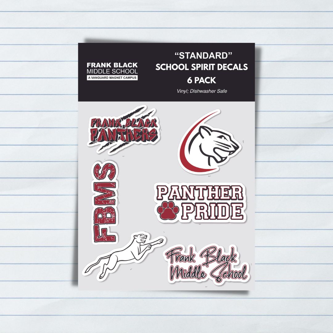 NEW * FBMS School Spirit Stickers - Standard Pack * – Frank Black ...
